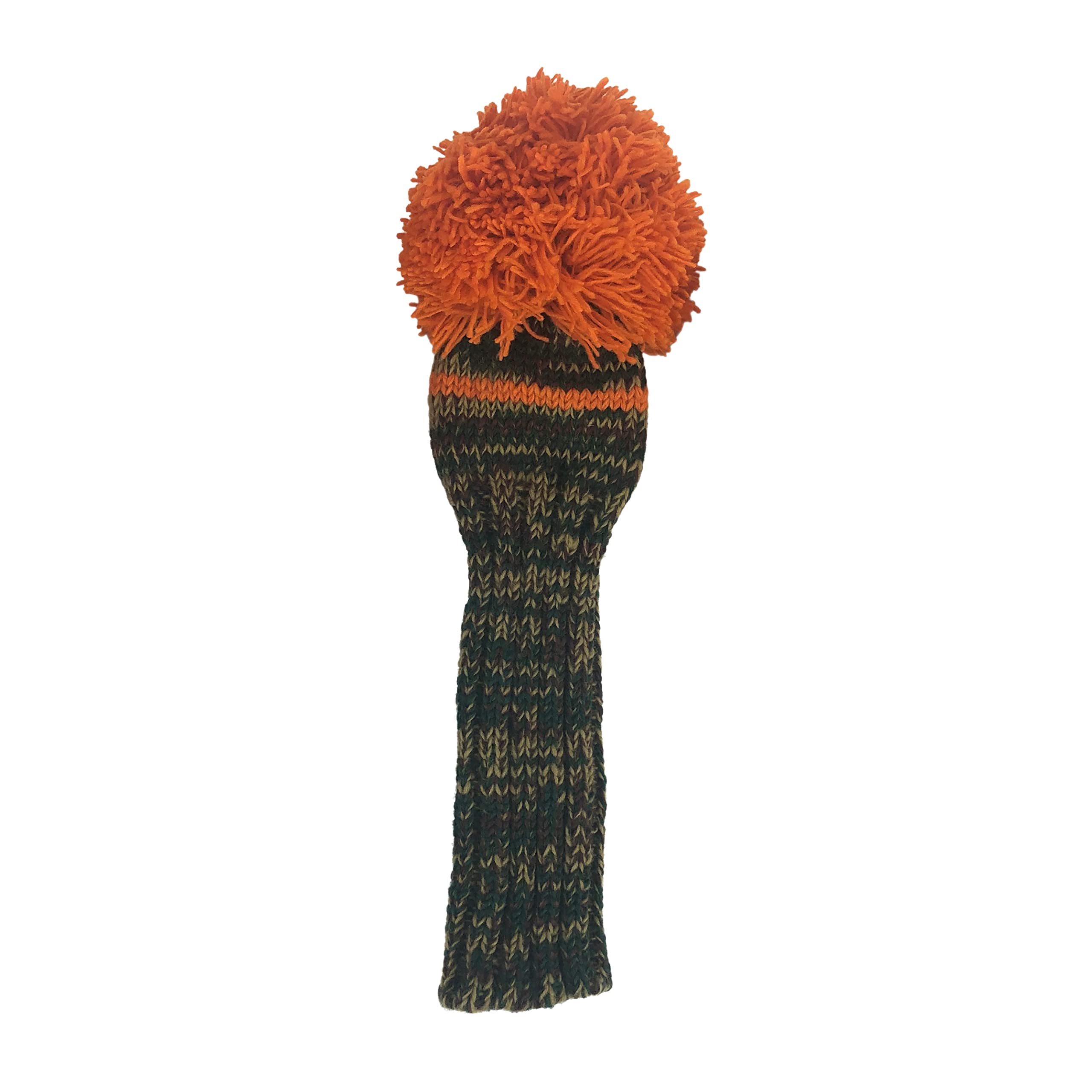 Sunfish Knit Wool Driver Golf Headcover Camouflage Camo and Orange