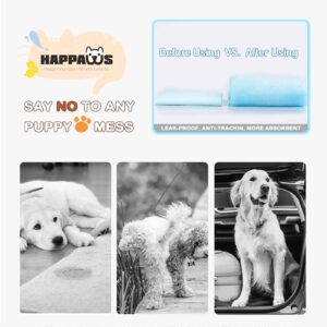 HAPPAWS Pee Pads for Dogs 100 Count, 36*30in Puppy Pads 5-Layer Leak-Proof Dog Pads Pet Training Pads for Dogs and Cats, Disposable Strong Absorption Pads for Doggie Kittens Rabbits