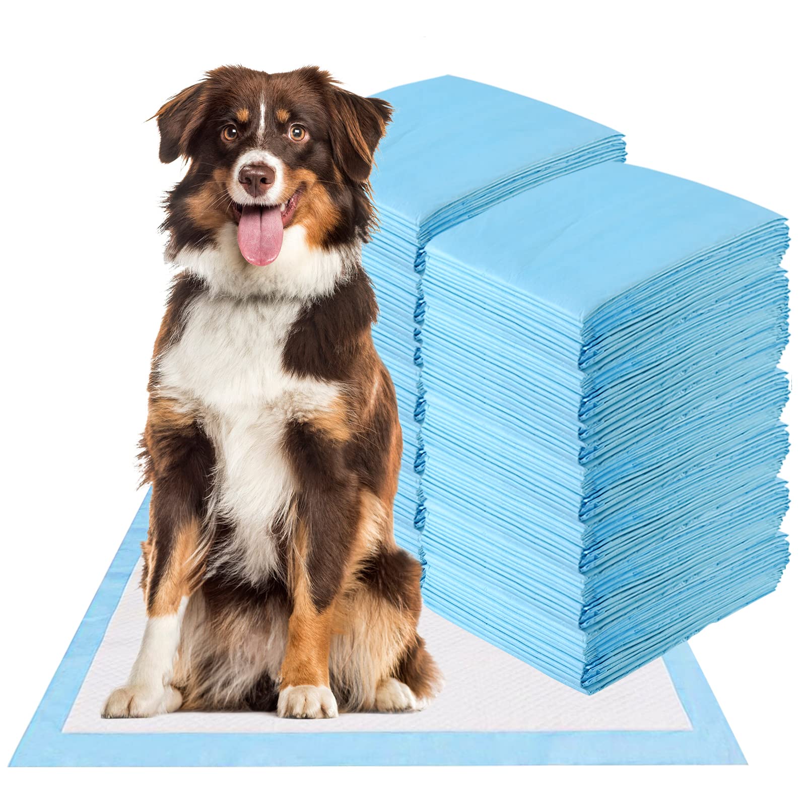 HAPPAWS Pee Pads for Dogs 100 Count, 36*30in Puppy Pads 5-Layer Leak-Proof Dog Pads Pet Training Pads for Dogs and Cats, Disposable Strong Absorption Pads for Doggie Kittens Rabbits