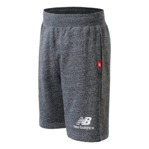 new balance boy's core fleece shorts (big kids) charcoal heather sm (8 big kid)