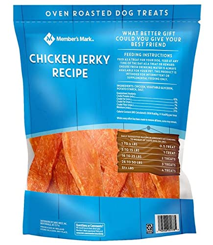 Member Mark Chicken Jerky Recipe Dog Treats 3lb