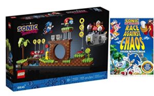 lego sonic the hedgehog green hill zone (21331) w/ sonic sticker activity book