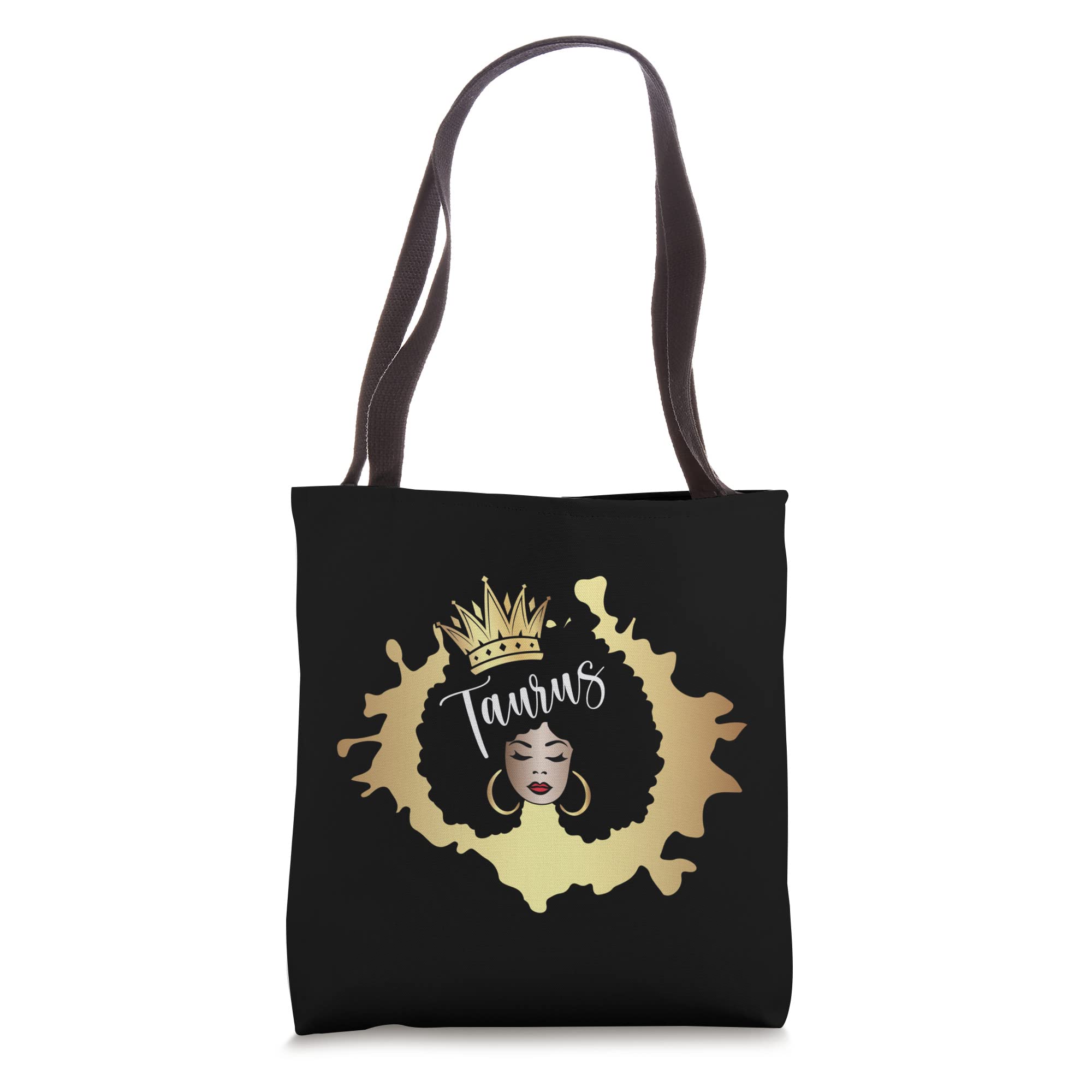 African American Taurus Zodiac Tote Bag