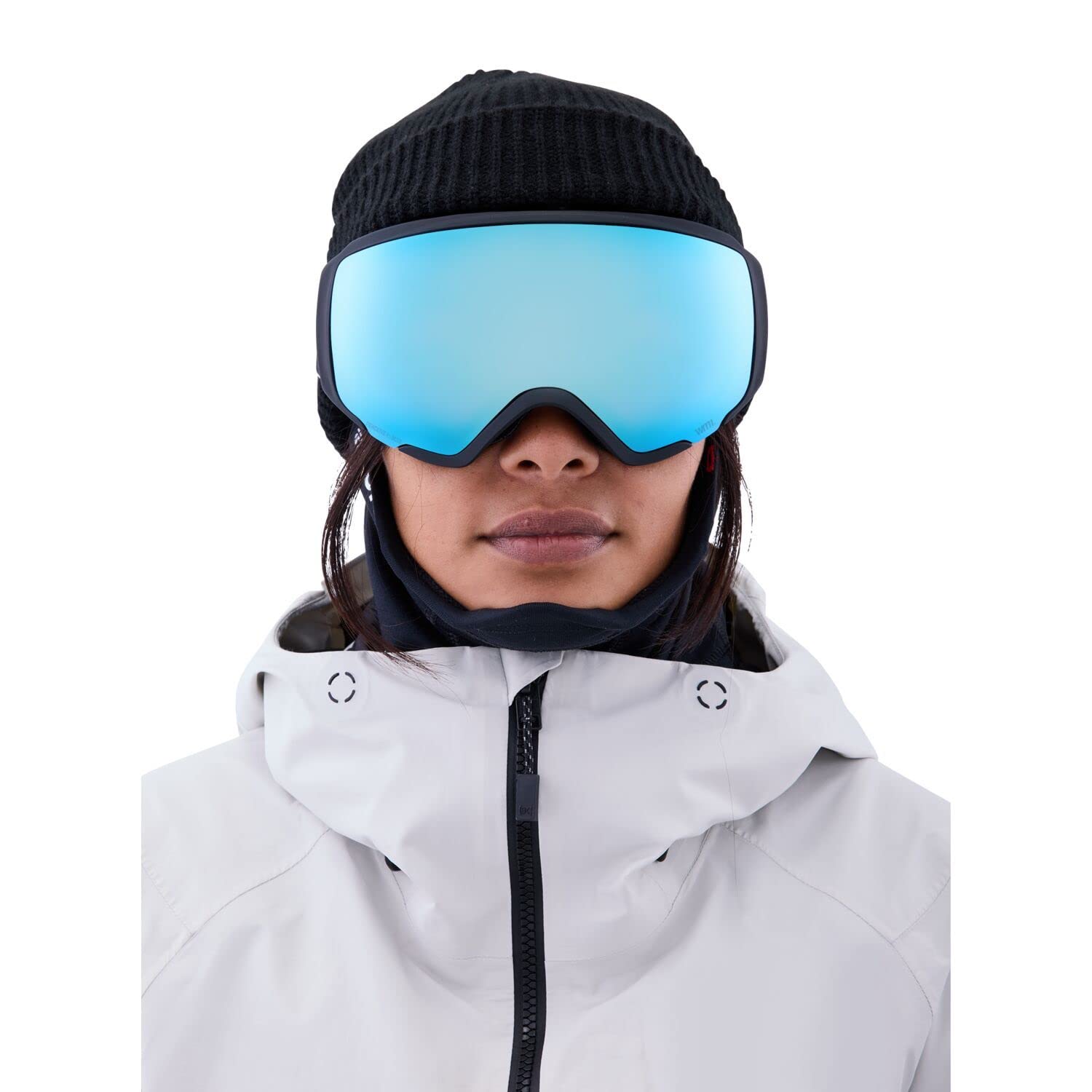 Anon WM1 Womens Goggles + Bonus Lens + MFI Face Mask, Frame: Black, Lens: Perceive Variable Blue