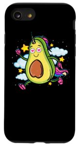 iphone se (2020) / 7 / 8 funny unicado avocado uni-cado unicorn case