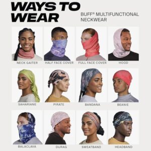 BUFF Adult Merino Wool Move Neck Gaiter, Headband & Winter Neck Warmer, Ski Mask & Face Shield, Worn 12+ Ways, New Denim, One Size