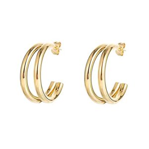 qqse earrings for women - jewelry sterling silver 925 diamond teen girls, 14k gold fashion cartilage handmade dangle hooks women, personalized ornaments, gifts 1.1*0.3