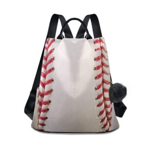 alaza sport ball baseball lovely women backpack anti theft back pack shoulder fashion bag purse