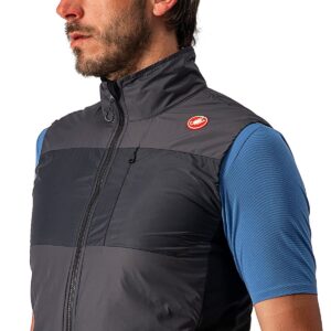 Castelli Unlimited Puffy Vest - Men's Dark Gray/Black/Silver Gray, Xl