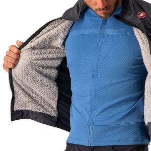 Castelli Unlimited Puffy Vest - Men's Dark Gray/Black/Silver Gray, Xl