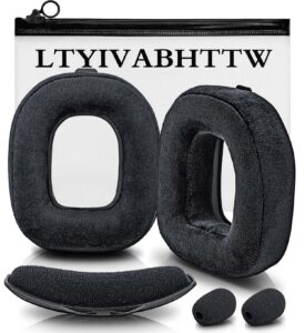 a40 tr ear cushions - velour earpads compatible with astro gaming a40 tr wireless headset - a40 tr replacement parts/a40 accessories/headband/microphone foam