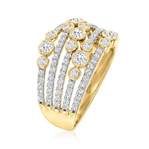 Ross-Simons 1.25 ct. t.w. Diamond Multi-Row Ring in 14kt Yellow Gold. Size 7