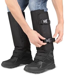 HUNTARMOR Snake Gaiters Leg Guards: Waterproof Snake Chaps for Hunting, Adjustable Leg Gaiter Snake Bite Protection for Lower Legs, Lightweight Flexible Design Snake Guards Fits Men & Women