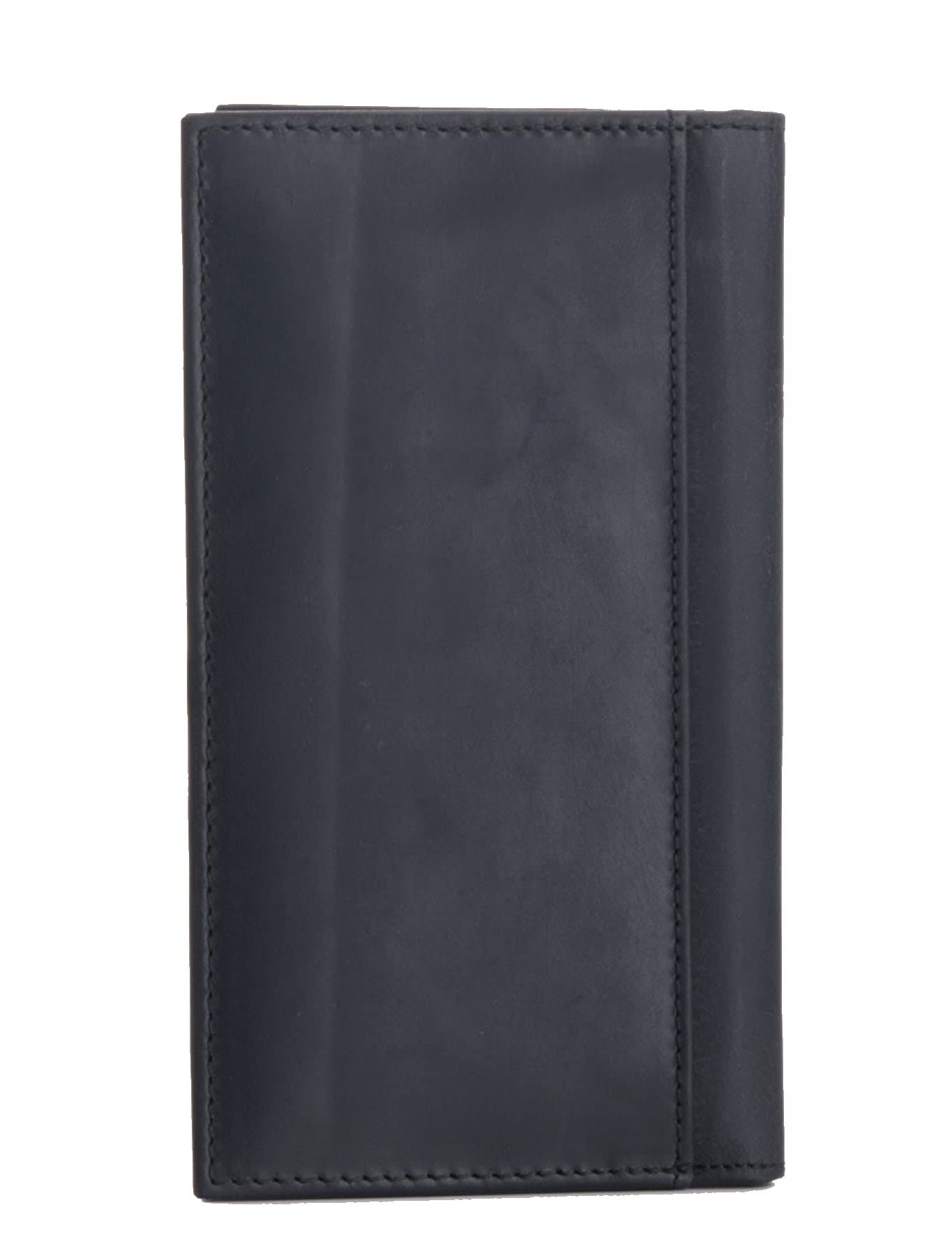 Ariat Men's Black Leather Bifold Wallet with Embossed Logo