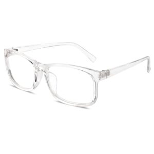 gqueen fake clear lens glasses non prescription glasses eyeglasses rectangular transparent frame