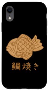 iphone xr taiyaki japanese waffle with anko filling case