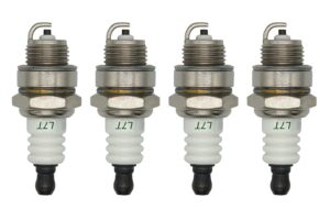 hzoziza l7t spark plug, replaces ngk bpm7a, champion cj6y cj7y, echo 15901713930, kawasaki 920702102, fits for echo husqvarna stihl kawasaki blowers trimmers brushcutters chain saws, 4-pack