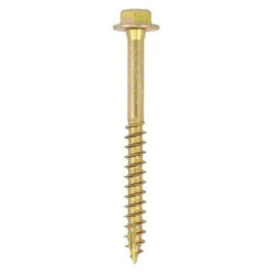 timco advanced coach screws – hex flange – gold – aggressive slash point tip for easy driving – 3 x faster than standard coach screws - m10 x 60mm - box of 50