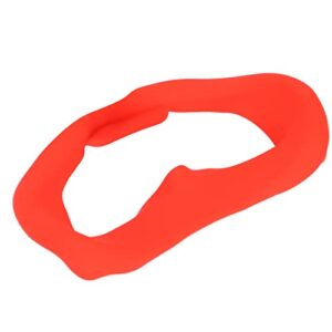 vr protective cover, stable breathable skin friendly vr glasses silicone eye for quest 2(red)