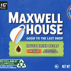 Maxwell House Decaf House Blend Medium Roast K-Cup Coffee Pods, 24 ct. Box