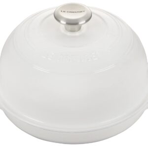 Le Creuset Enameled Cast Iron Bread Oven, White, 1.75 qt.