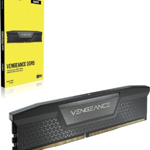 CORSAIR VENGEANCE DDR5 RAM 64GB (2x32GB) 5200MHz CL40 Intel XMP iCUE Compatible Computer Memory - Black (CMK64GX5M2B5200C40)