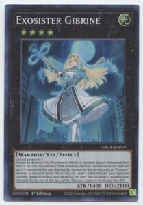 exosister gibrine - grcr-en019 - super rare - 1st edition