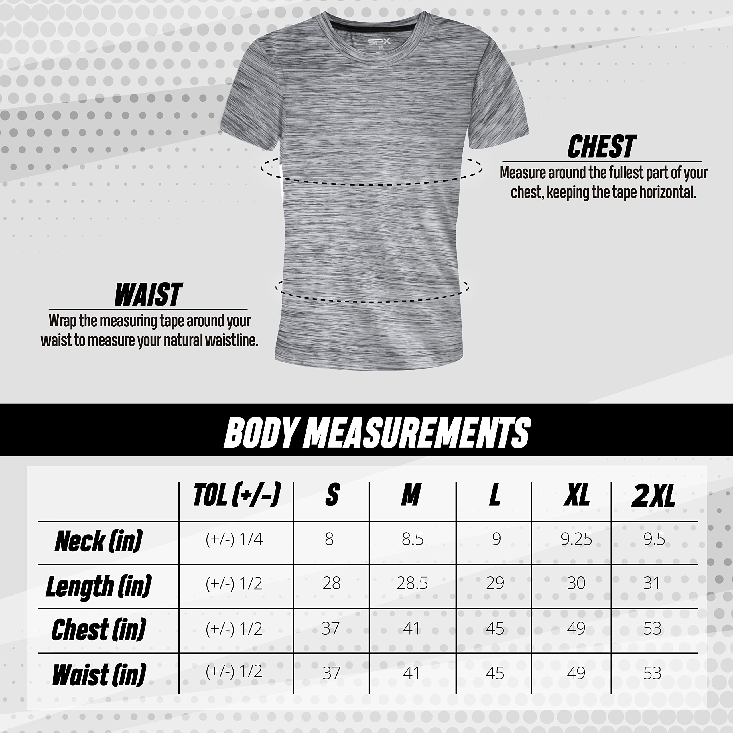 [5 Pack] Men’s Dry-Fit Active Athletic Crew Neck T Shirts Running Workout Gym Tee Top