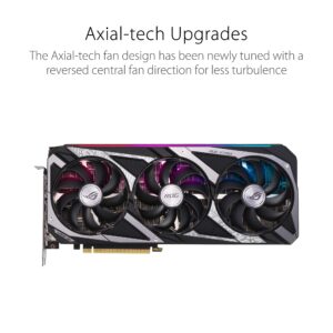 ASUS ROG Strix NVIDIA GeForce RTX 3050 OC Edition Gaming Graphics Card - PCIe 4.0, 8GB GDDR6, HDMI 2.1, DisplayPort 1.4a, Axial-tech Fan Design, 2.7-Slot, Super Alloy Power II, GPU Tweak II