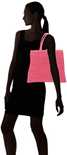 The Drop Women's Alora Crochet Small Tote, Hot Pink, One Size