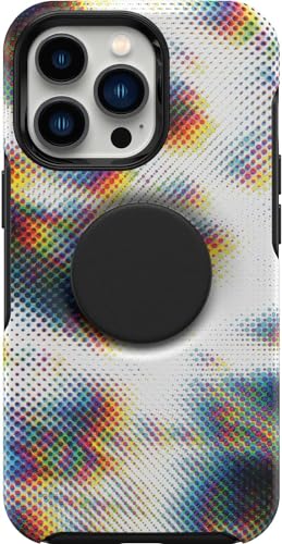 OtterBox iPhone 13 Pro Otter + Pop Symmetry Series Case - DIGITONE (Graphic), integrated PopSockets PopGrip, slim, pocket-friendly, raised edges protect camera & screen