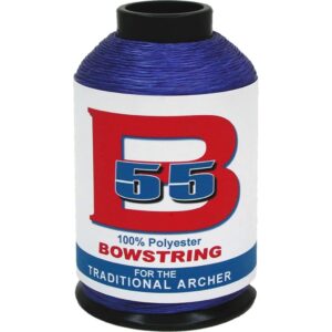 bcy b55 bowstring material royal blue 1/4 lb.