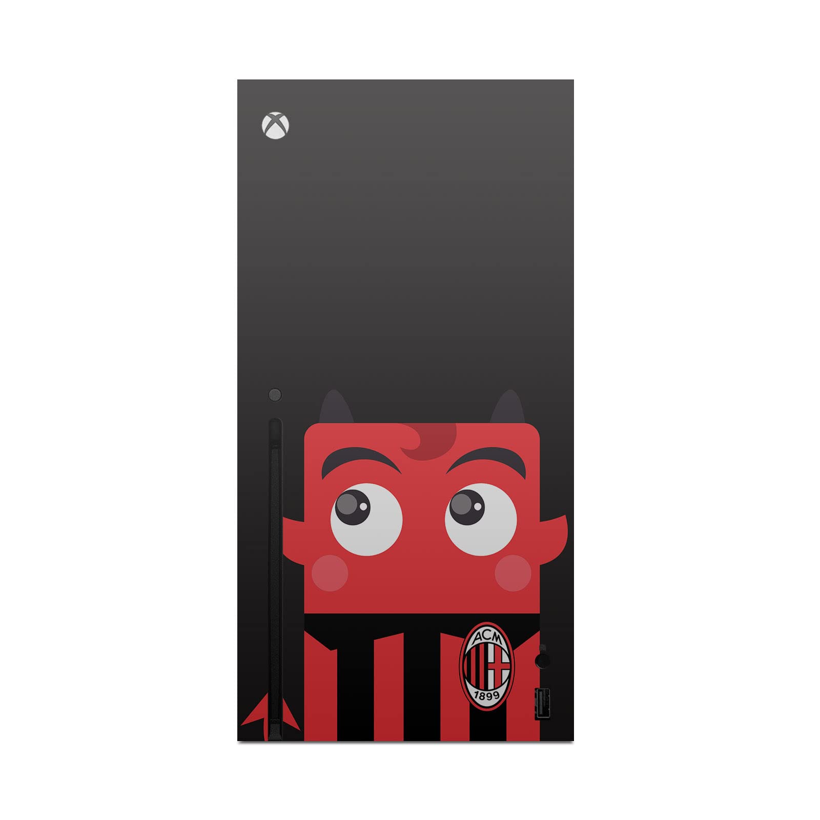 Head Case Designs Officially Licensed AC Milan Mascotte Art Vinyl Sticker Gaming Skin Decal Cover Compatible with Xbox Series X Console