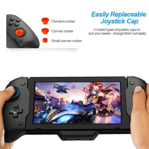 NexiGo Switch Accessories Holiday Bundle, Ergonomic Controller (Black) for Nintendo Switch with 6-Axis Gyro, Dual Motor Vibration, Game Storage Case with 10 Game Card Holders