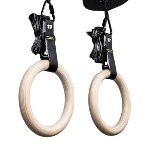 duonamic wooden rings | portable exercise system works eleviia pull up bar | most user-friendly adjustable straps | exercise core, chest, back, triceps and much more