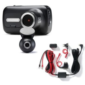 nextbase 322gw dash cam front and rear camera + hardwire kit