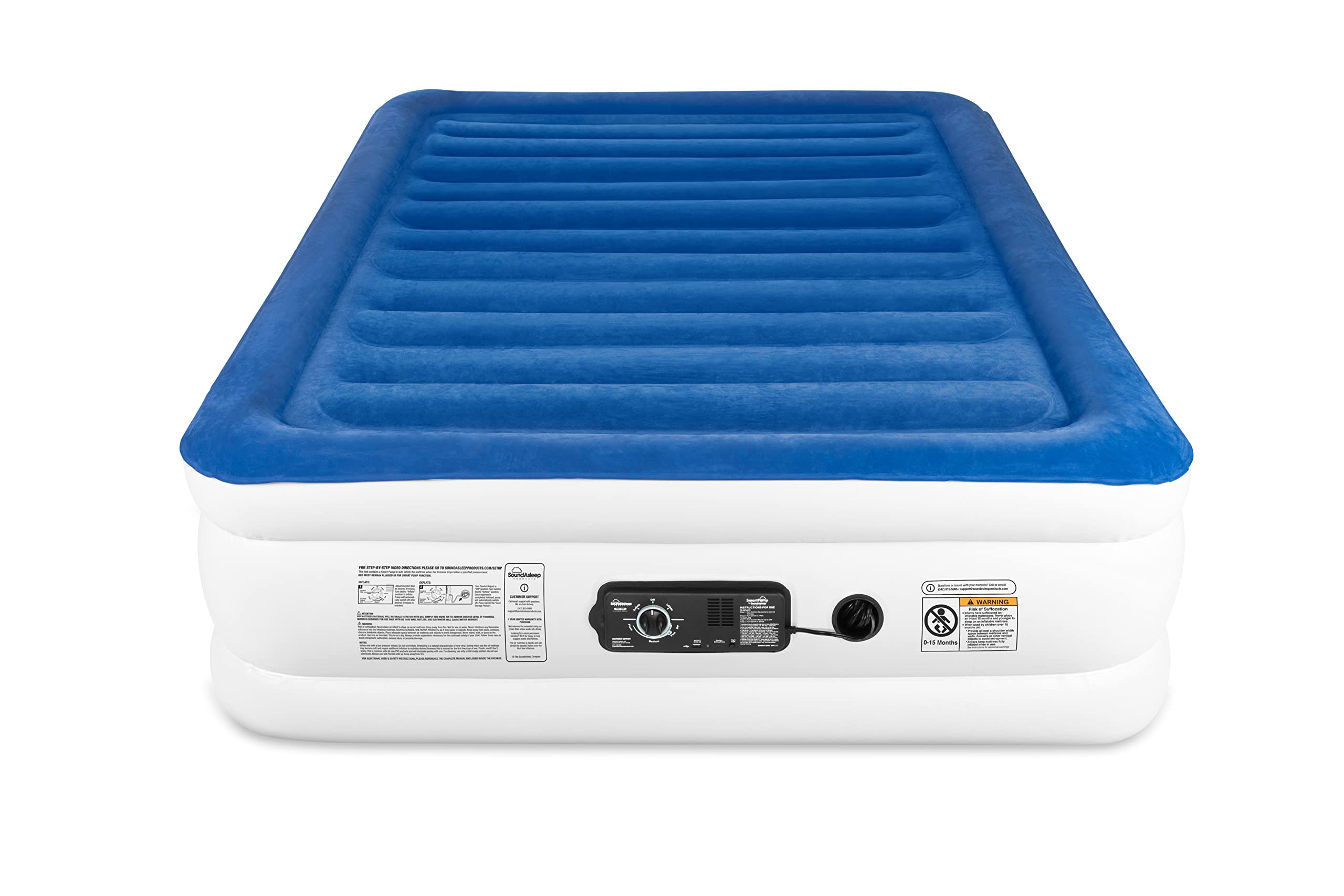 SoundAsleep CloudNine Series Air Mattress with Dual Smart Pump Technology by SoundAsleep Products - Full Size…