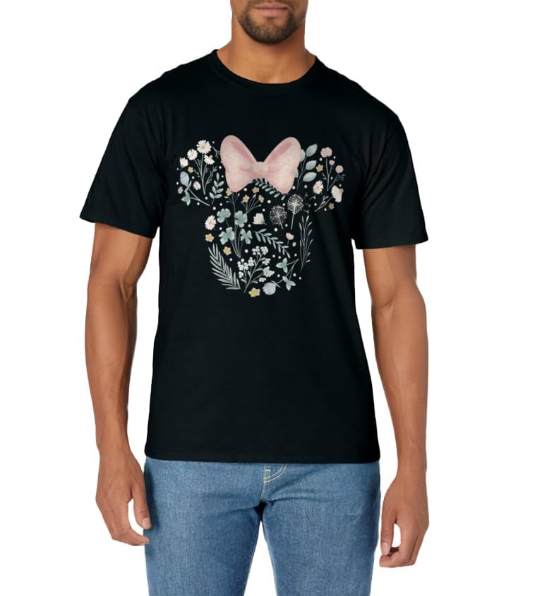 Disney Minnie Mouse Icon Spring Flowers T-Shirt