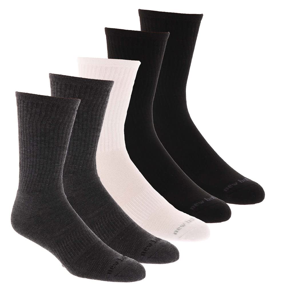 New Balance Men's Performance Crew 5 Pack Socks