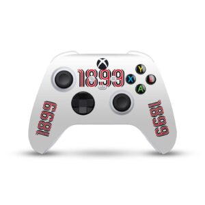 head case designs officially licensed ac milan 1899 art vinyl sticker gaming skin decal cover compatible with xbox series x/s controller