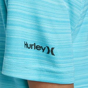 Hurley Boys' Performance Polo Shirt, Aurora Green Heather, L