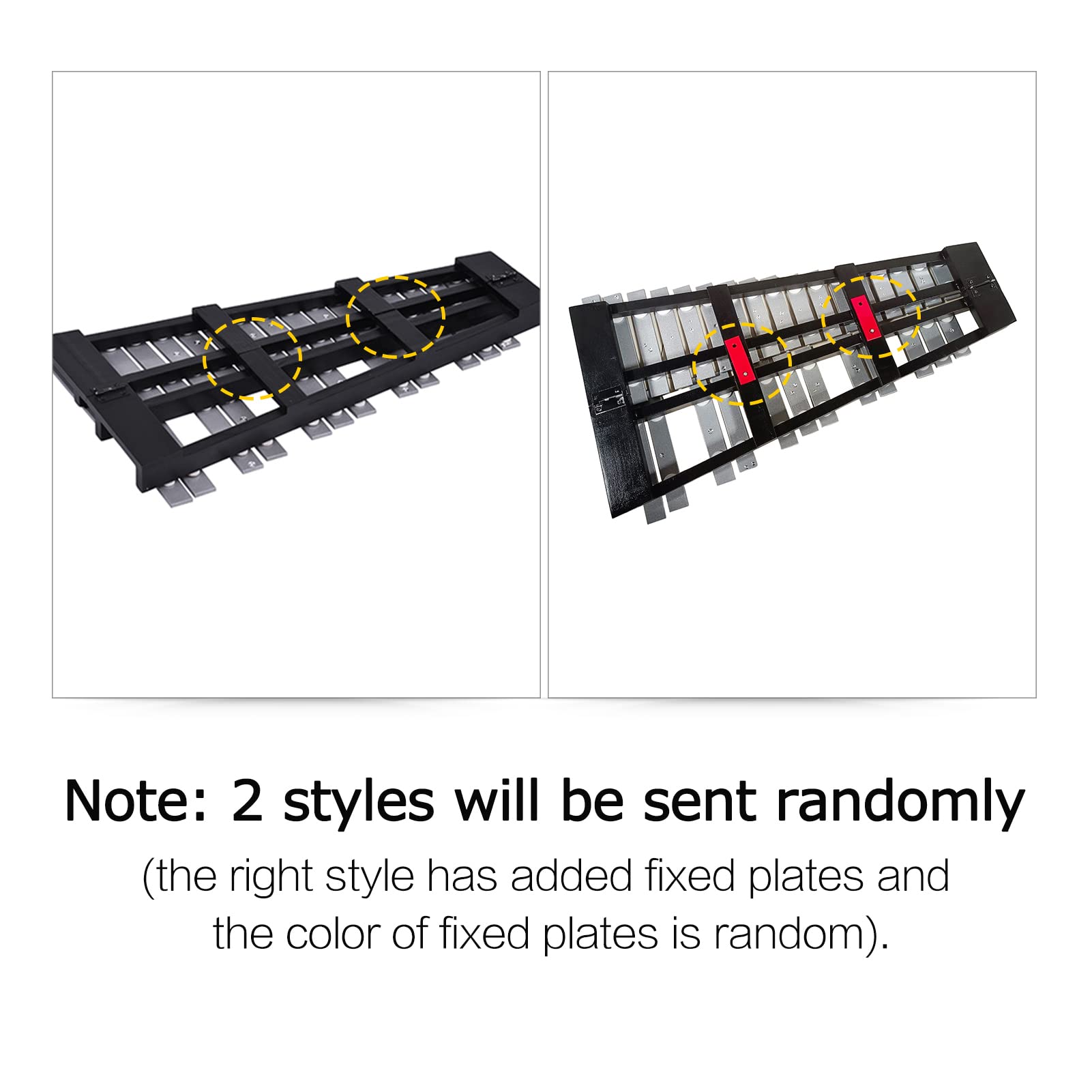 Btuty Foldable 30 Note Glockenspiel Xylophone Wooden Frame Aluminum Bars Educational Percussion Musical Instrument Gift