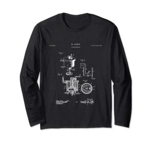 carburetor patent - ford long sleeve t-shirt