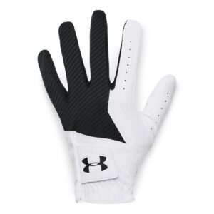 under armour ua medal golf glove - 1349705-001 - black/white/black - lxl