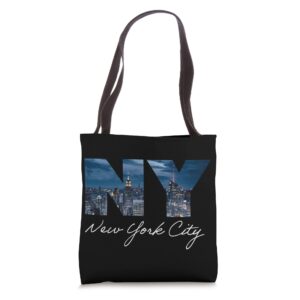 usa vintage new york city tote bag