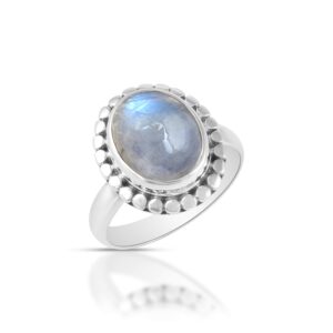 sechi by siblings rainbow moonstone designer 925 sterling silver engagement ring jewelry for women