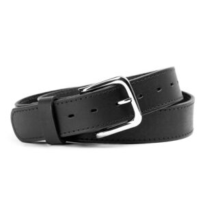 main street forge the foreman leather belt | made in usa | full grain leather | mens belt | black 46