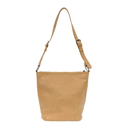 Joy Susan Nori Crossbody Bucket Bag Convertible Tote - Wheat