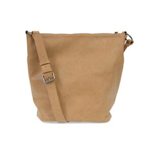 joy susan nori crossbody bucket bag convertible tote - wheat