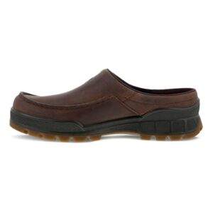 ECCO Men's Track 25 Hydromax Water Resistant Moc Toe Clog, Cocoa Brown Nubuck, 10-10.5